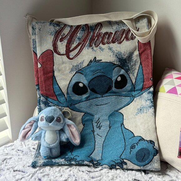 Other | Nwot Disney Stitch Tote Keychain Bundle | Poshmark